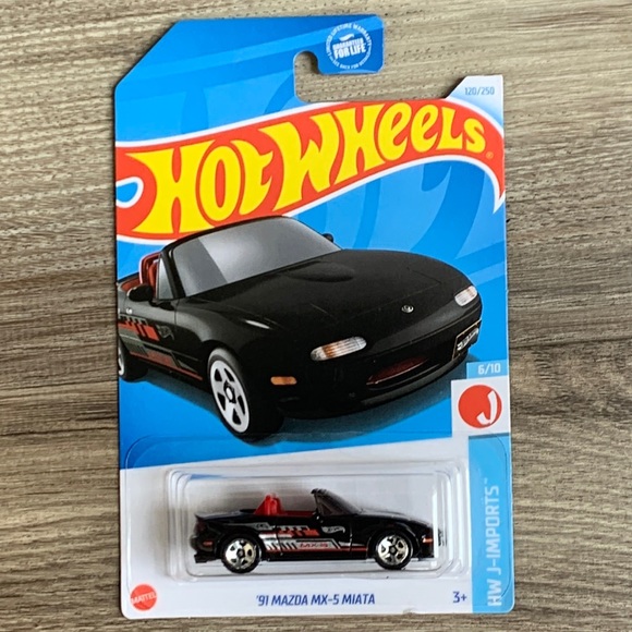 Toys | Hot Wheels Car Convertible 1991 Mazda Mx5 Miata Hotwheels Mattel ...